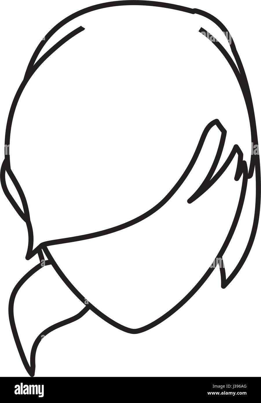 Woman faceless head Stock Vector Image & Art - Alamy