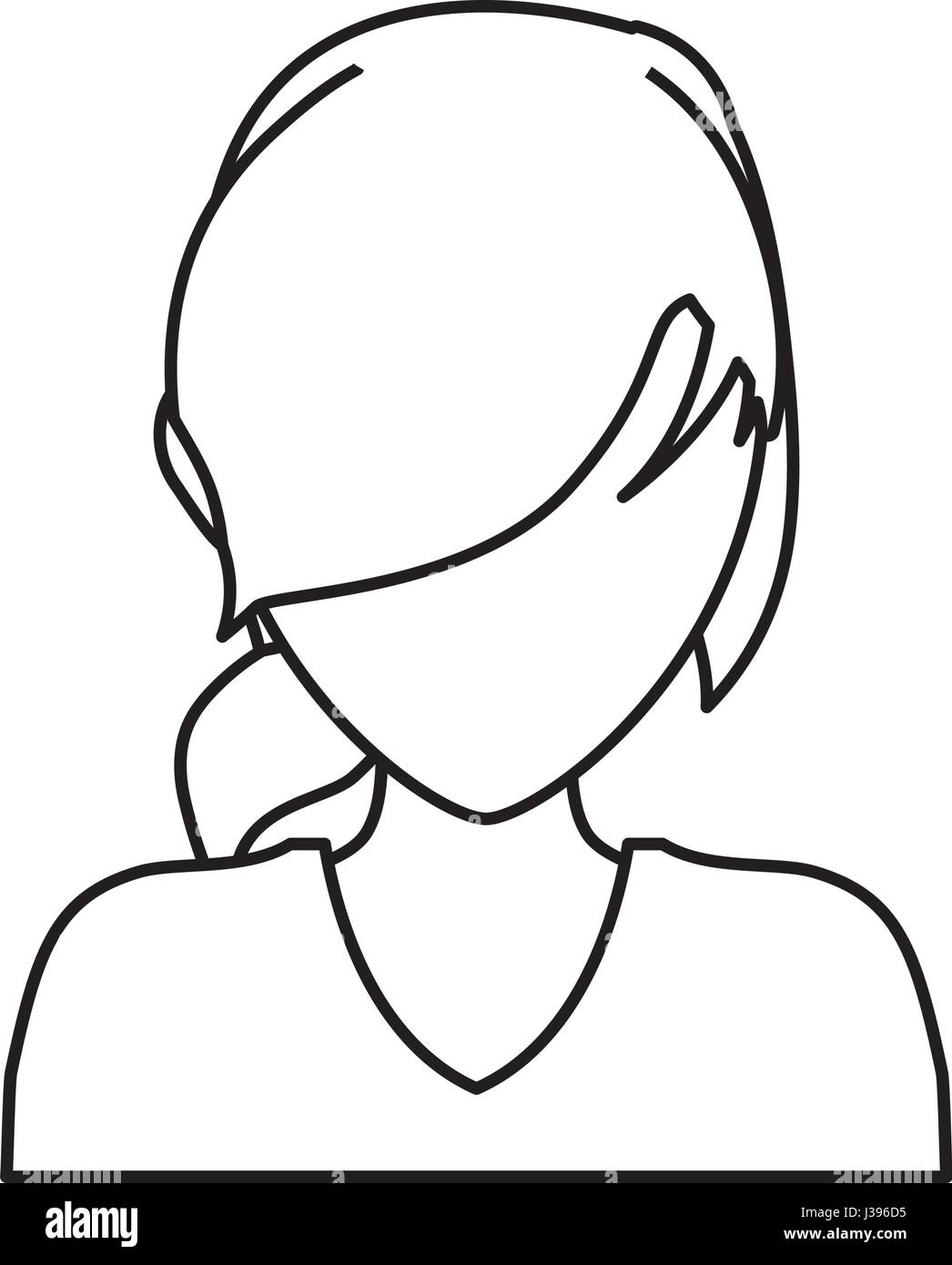 Woman faceless head Stock Vector Image & Art - Alamy