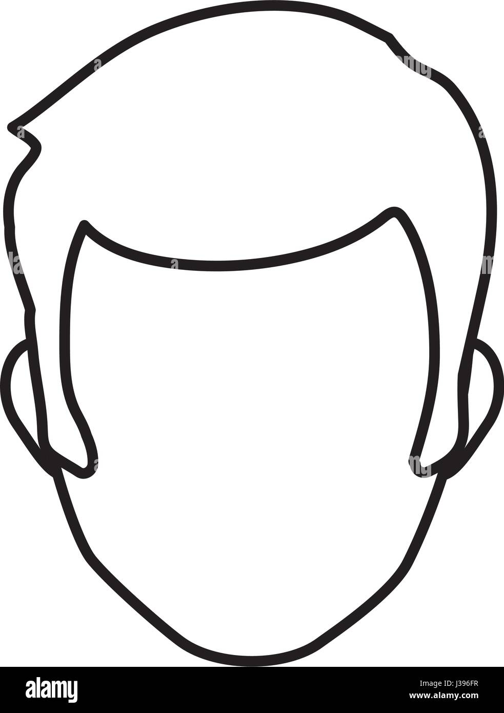 Male faceless head Stock Vector Image & Art - Alamy