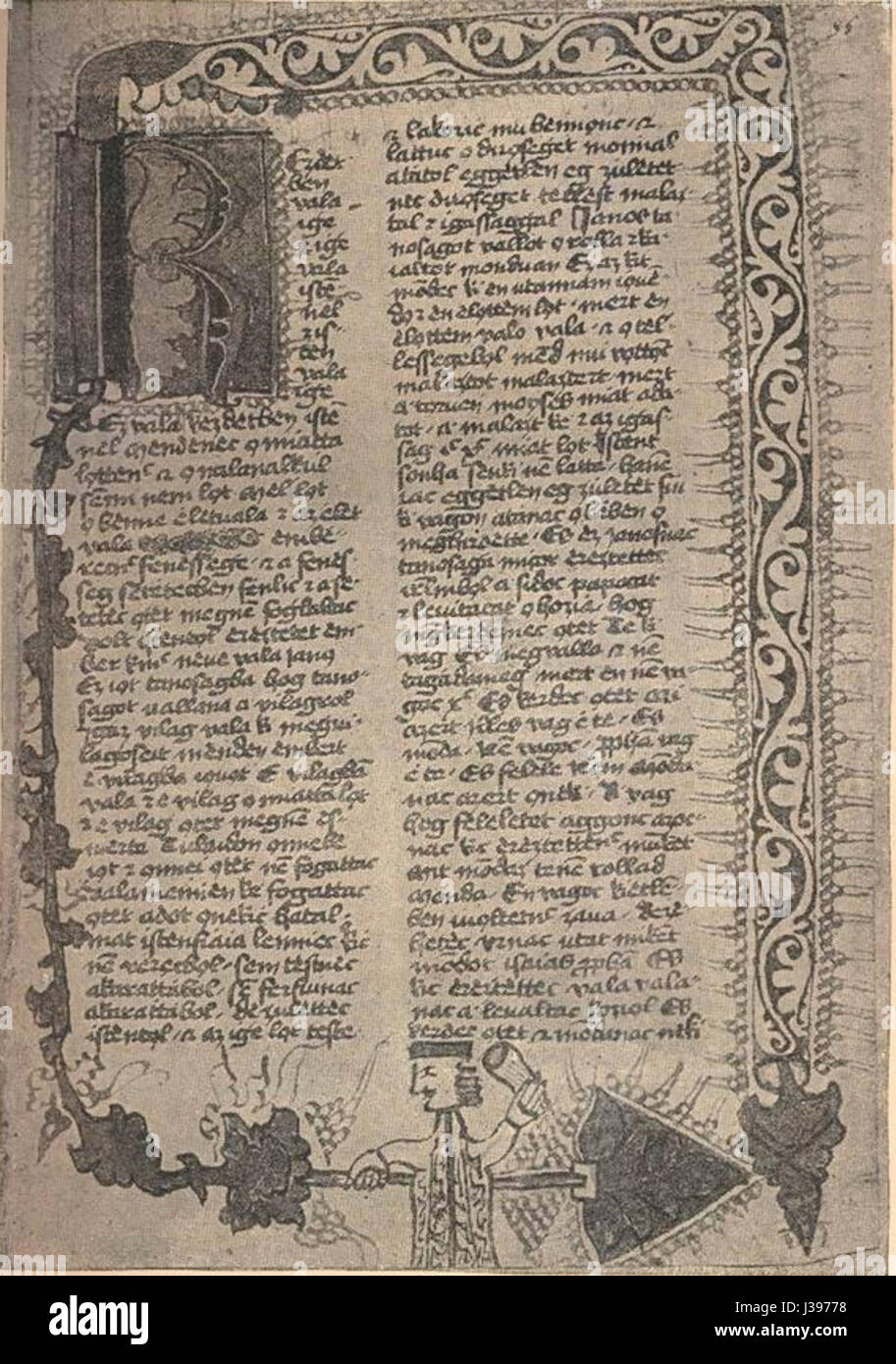 The Codex of Munchen Bible, an ancient manuscript, is written in ...