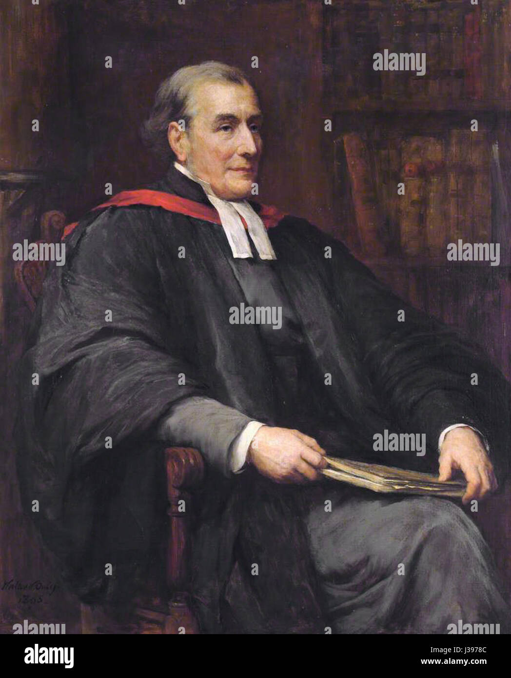 A portrait of Charles John Vaughan, painted by Walter William Ouless ...