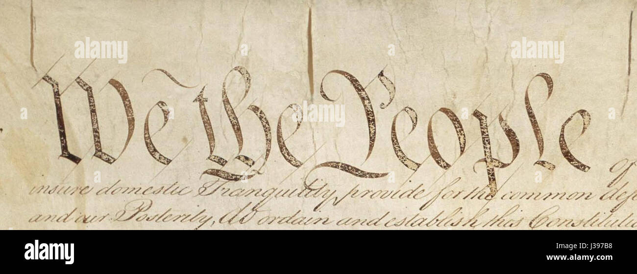 The phrase 'We the People' is from the preamble of the United States ...