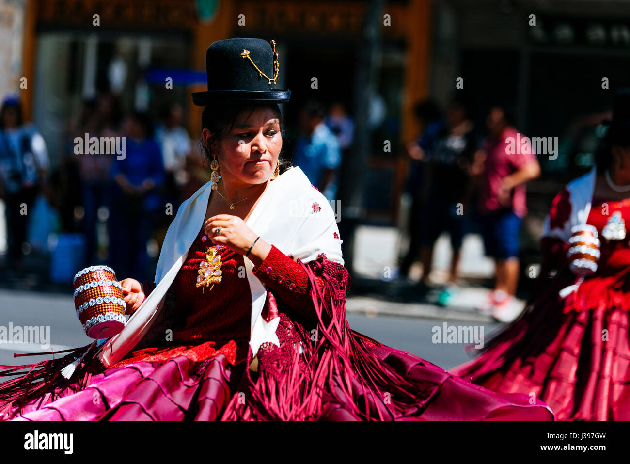 Parade bolivian Carnival. Madrid, Spain, Europe Stock Photo - Alamy