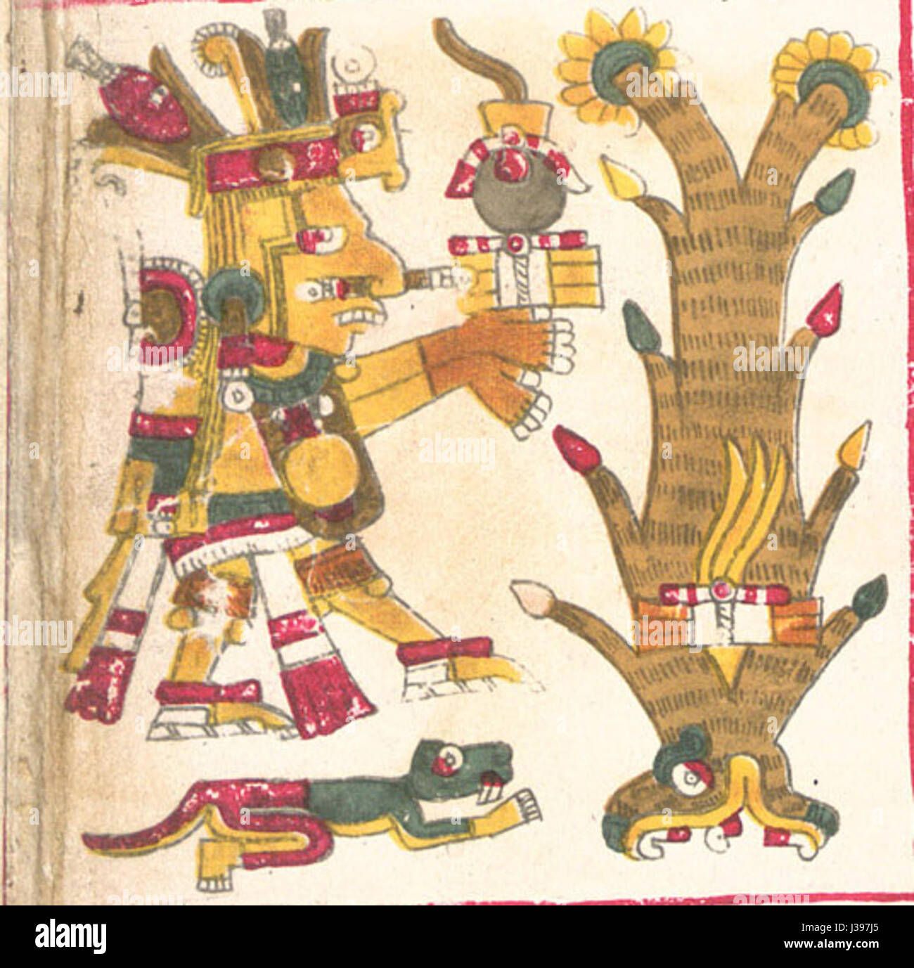 Cinteotl Borgia is a figure in Aztec mythology, known as the god of ...