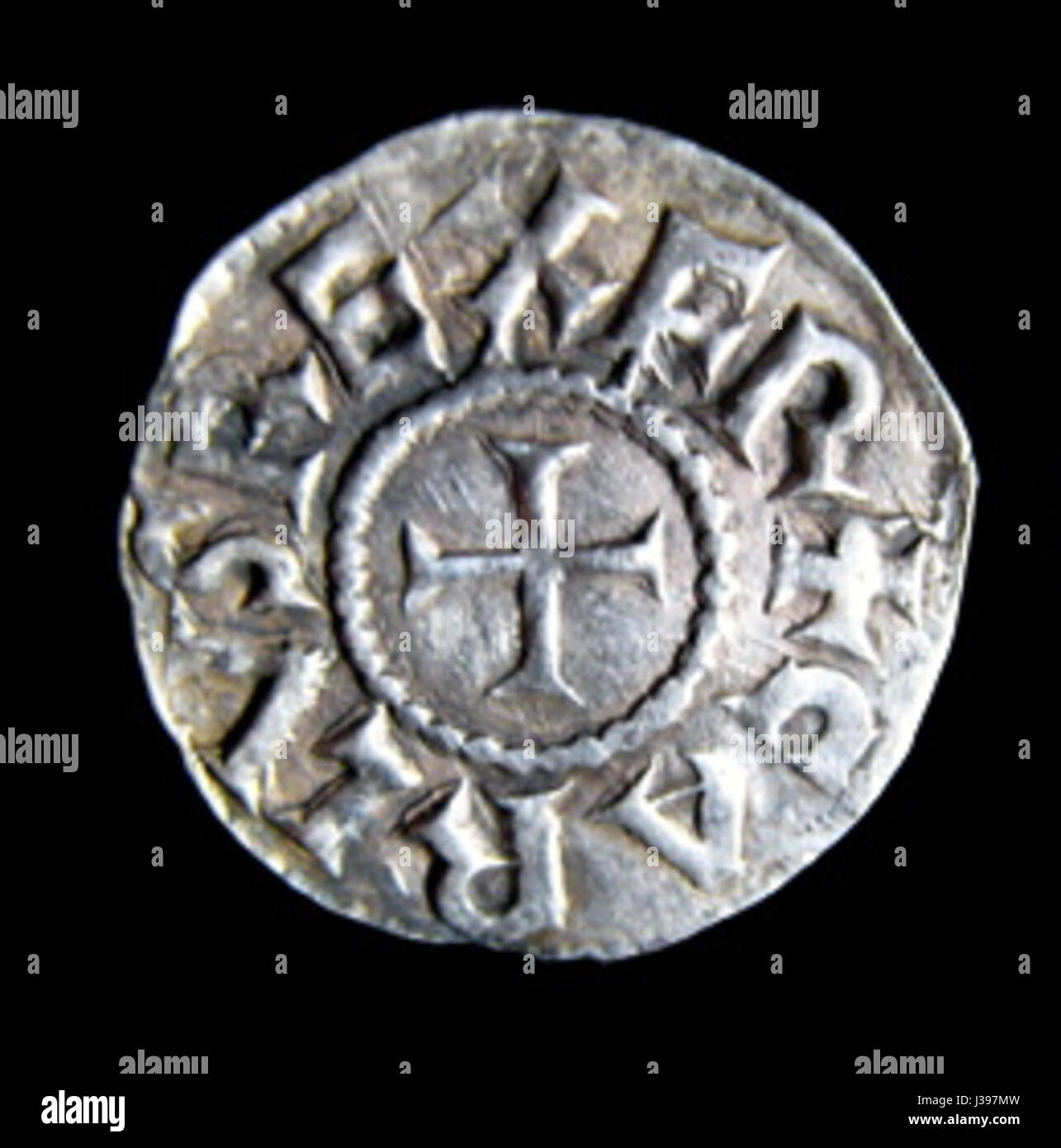 The Denar Aachen, a medieval coin from Aachen, used during the reign of ...