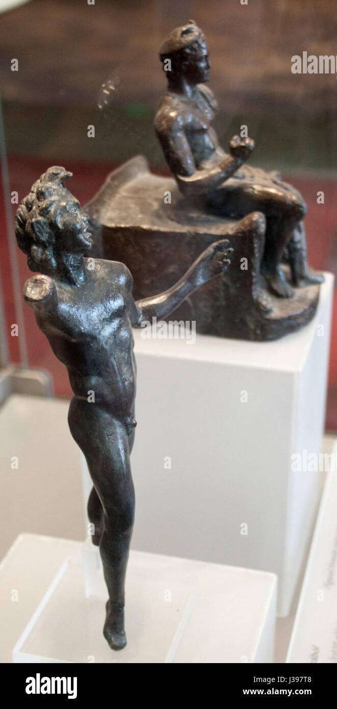 Dancing satyr bronze statue Stock Photo - Alamy