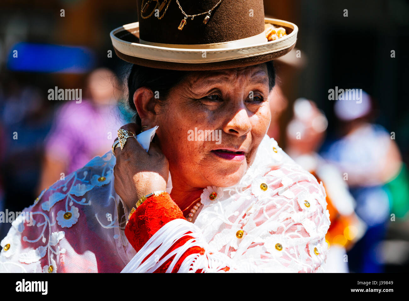 Parade bolivian Carnival. Madrid, Spain, Europe Stock Photo - Alamy