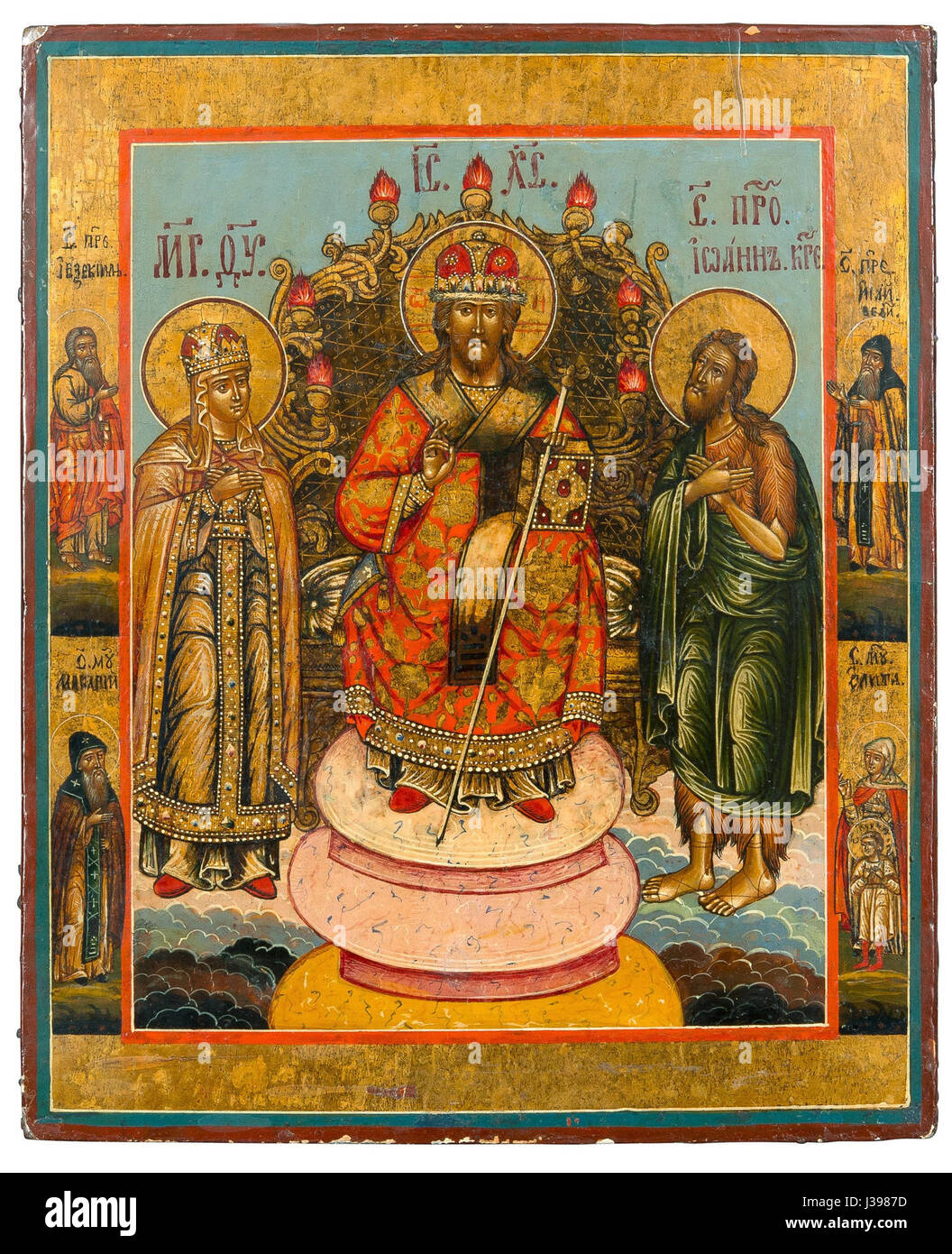 This is an iconic Christian religious depiction, showcasing Christ ...