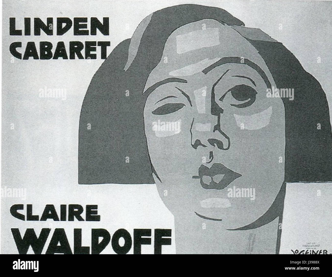 This portrait features Claire Waldoff, a famous German singer, and ...