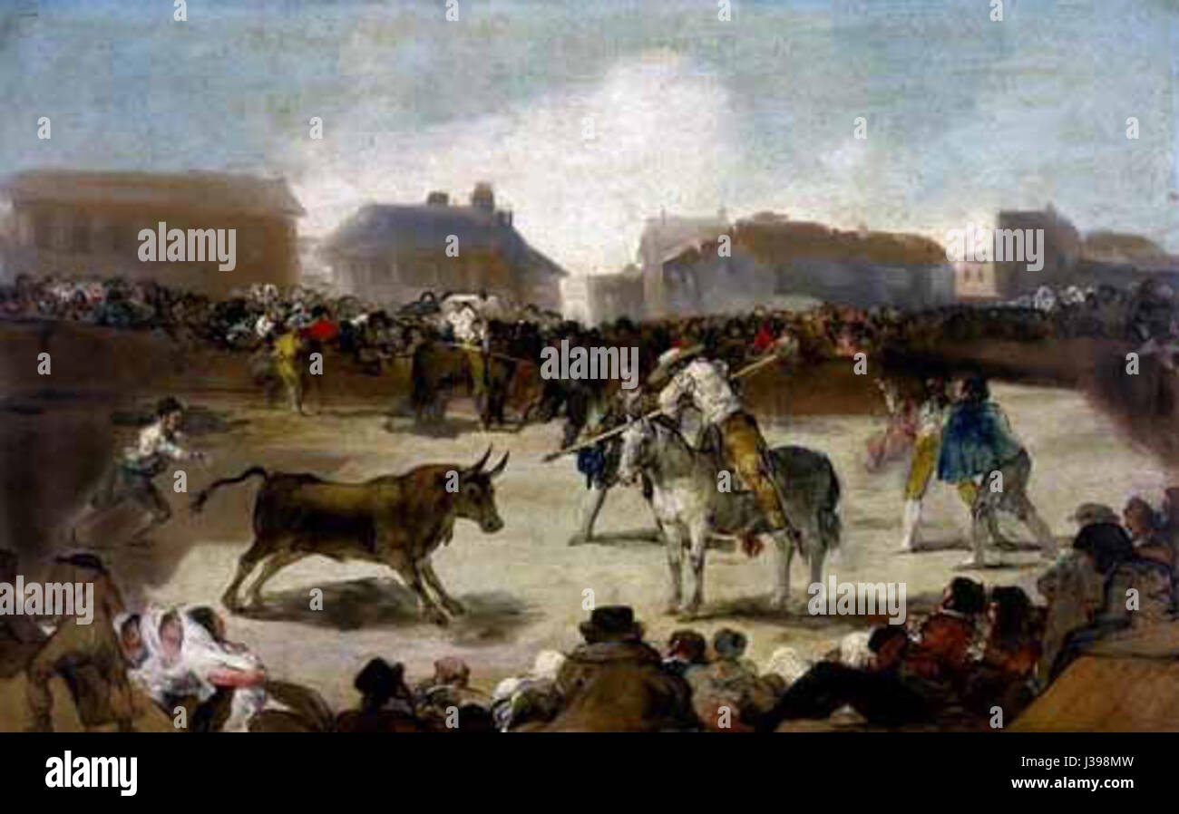 'Corrida de toros en un pueblo' (Bullfighting in a Village) is an ...