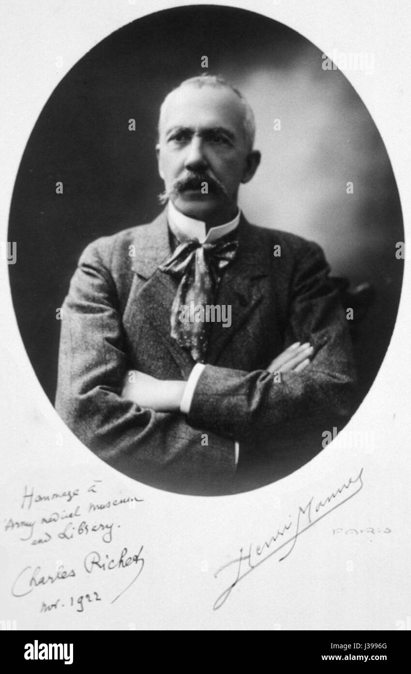 Charles Robert Richet was a French physiologist and Nobel laureate ...