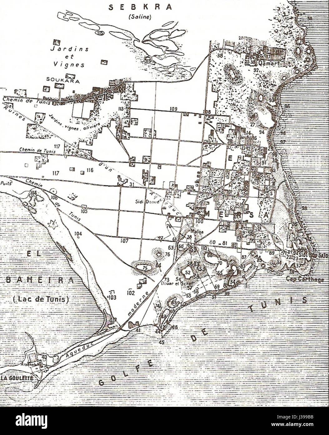 Carthage historic map hi-res stock photography and images - Alamy
