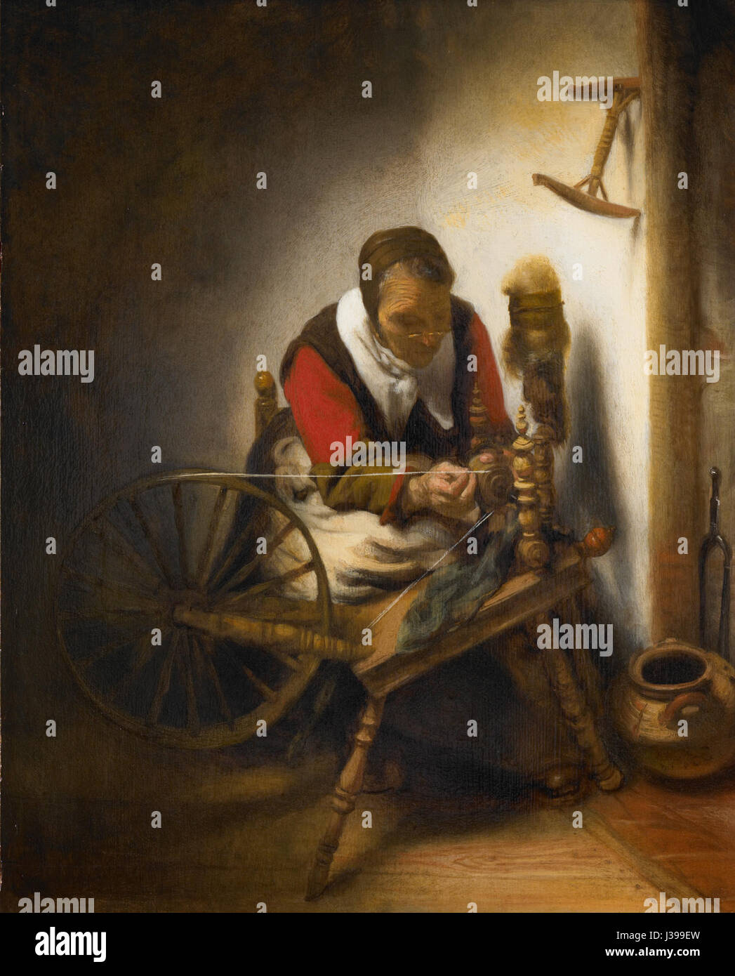 'De spinster' is a painting from the Rijksmuseum collection, created in ...