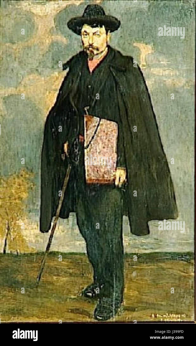 A portrait of Charles Milcendeau by Henri Evenepoel, an artist known ...