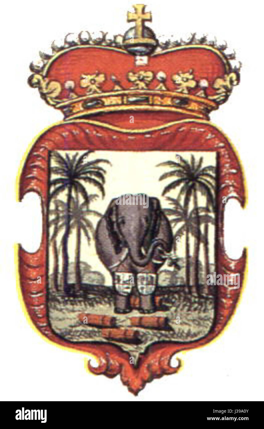 Coat of arms Ceylon dutch colony Stock Photo - Alamy
