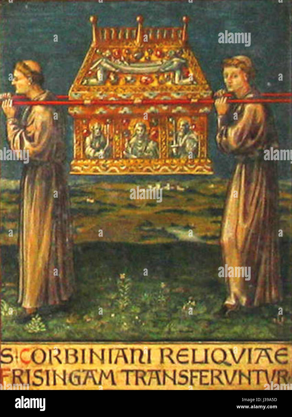 The 'Corbinian panel transfer' refers to the movement or preservation ...