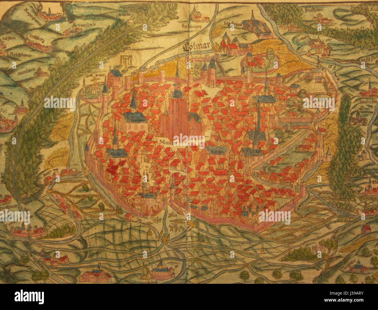 Colmar map hi-res stock photography and images - Alamy