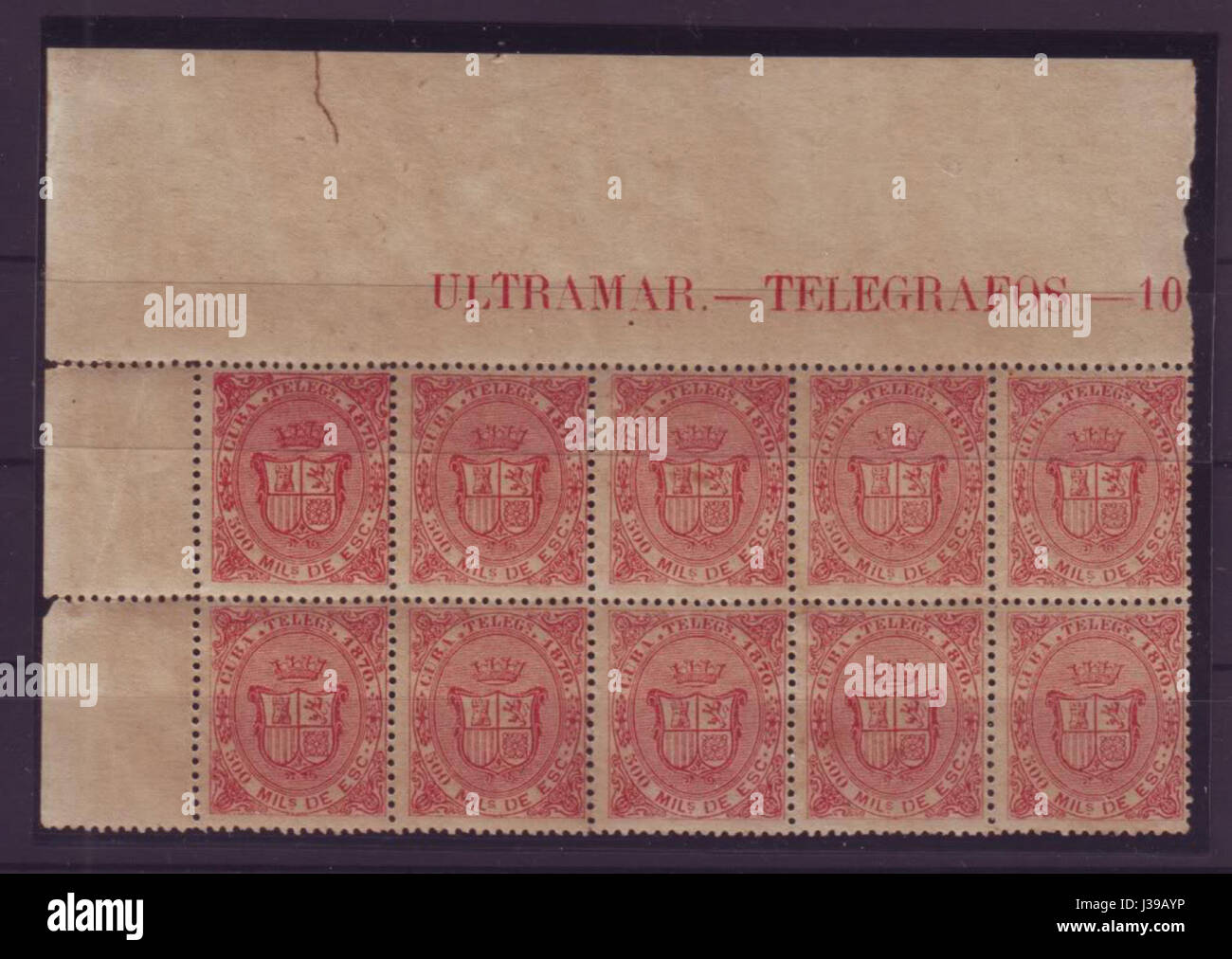 Telegraph stamps from Cuba in 1870 were issued to facilitate telegraph ...