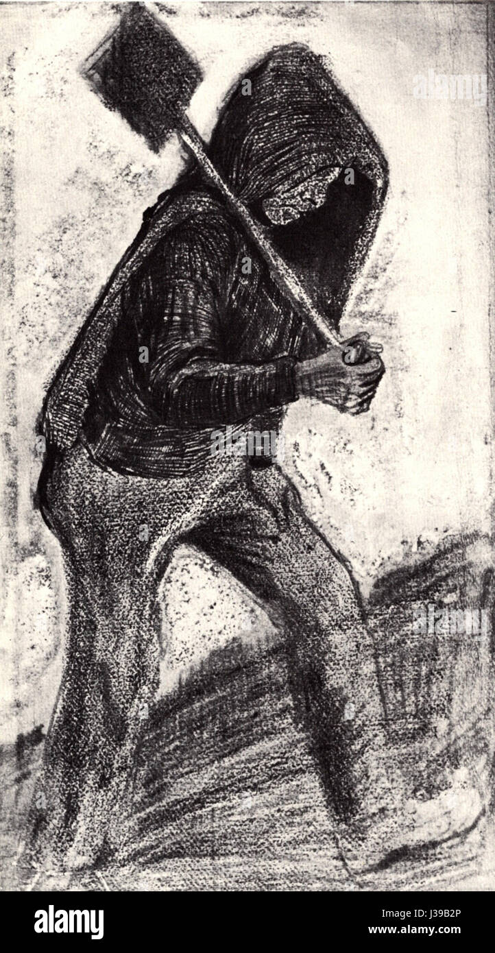 The 'Coal Shoveler' image from 1879, located in Cuesmes, illustrates ...