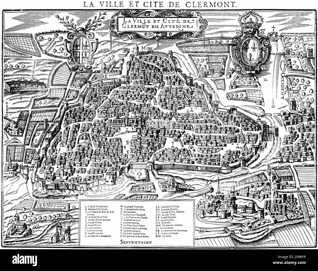 Clermont map Black and White Stock Photos & Images - Alamy