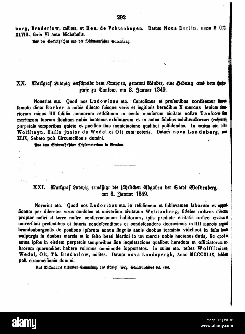 This entry refers to a catalog number (CDB 1 18 292) associated with an archival document or ...