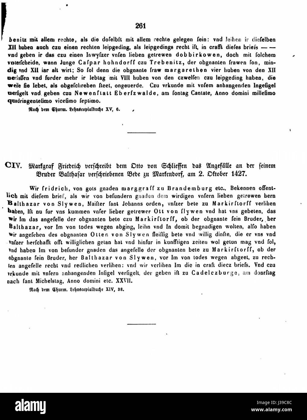 The document or item labeled DE CDB 1 20 261 is a reference or archive item, potentially related ...