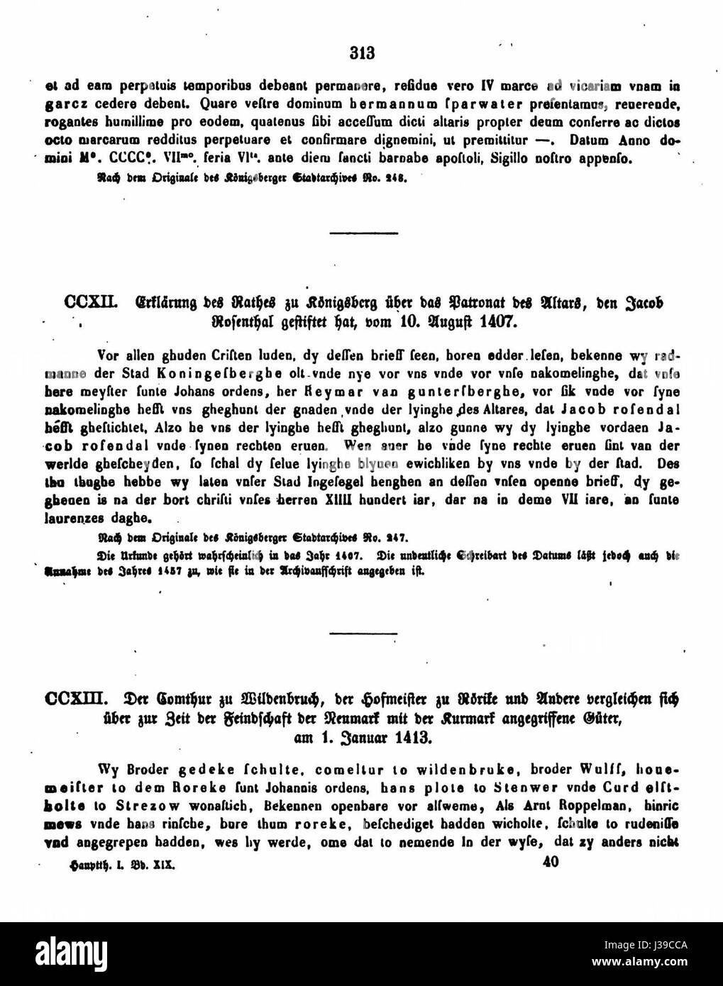 This image, labeled as DE CDB 1 19 313, seems to be an archival reference, possibly for a ...