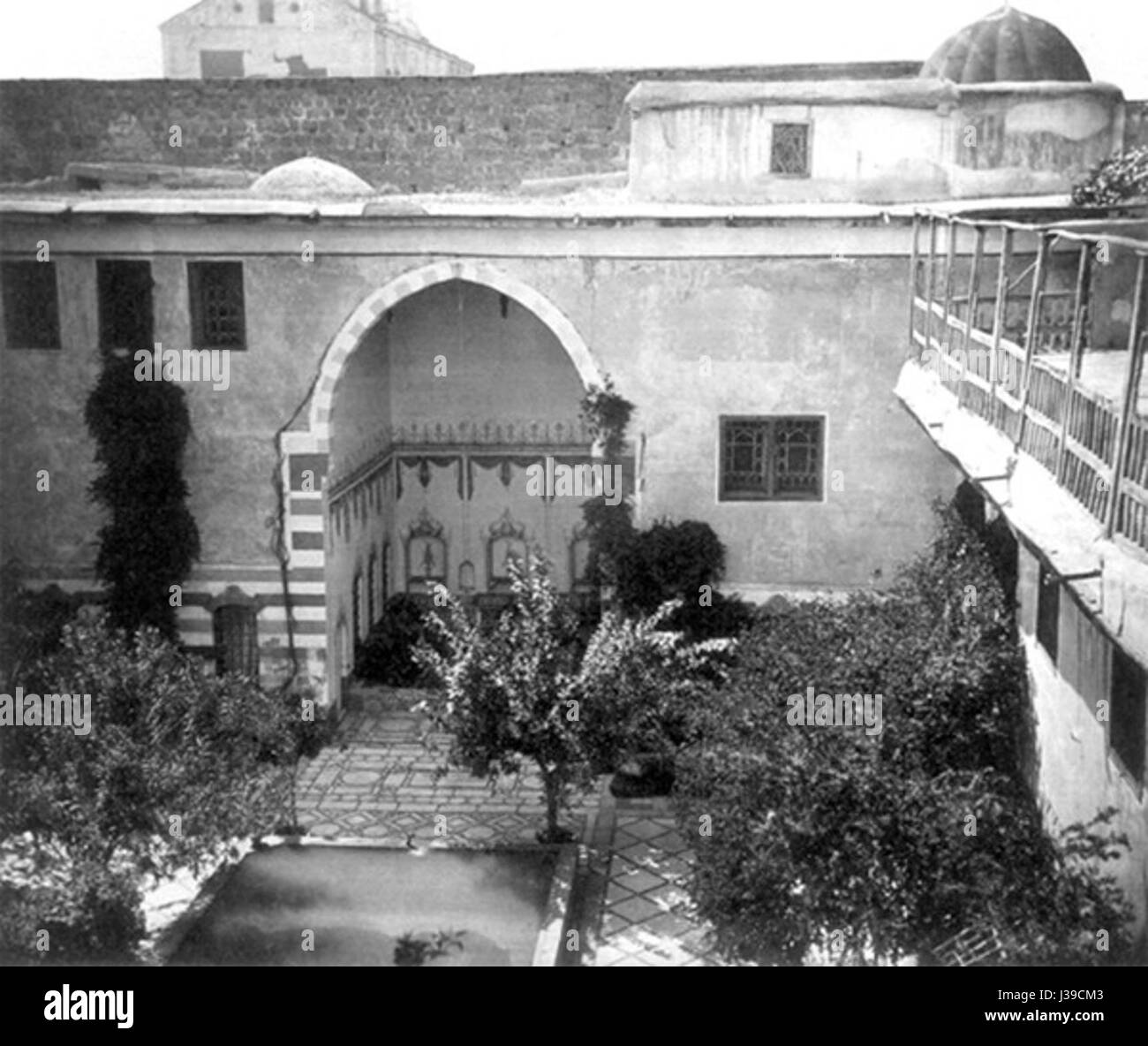 Vintage map of damascus hi-res stock photography and images - Alamy