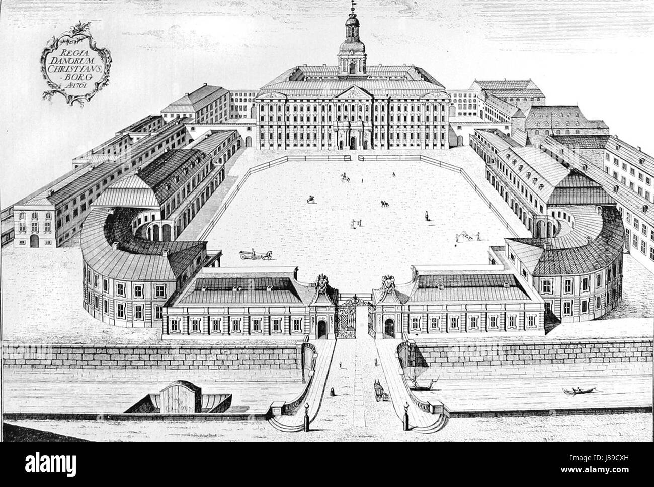 Royal palace residence danish Black and White Stock Photos & Images - Alamy