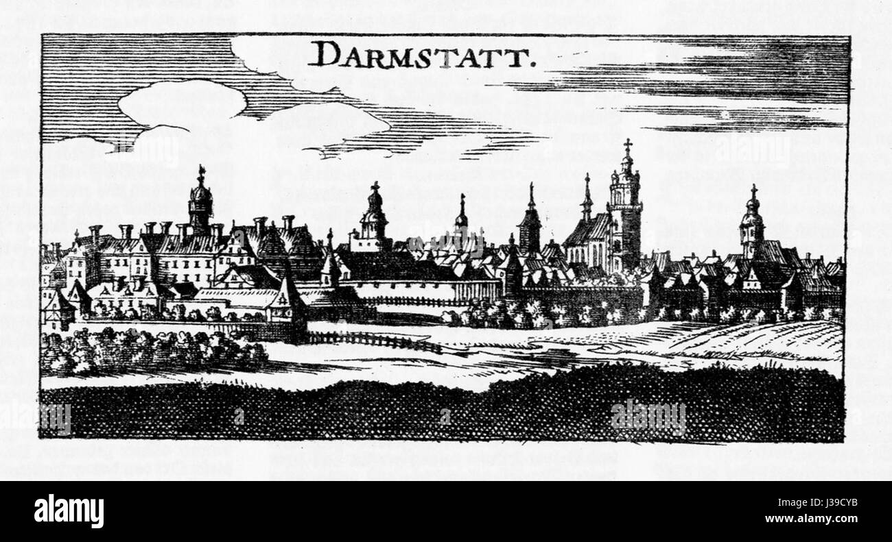 Darmstadt 1725 1 Stock Photo - Alamy