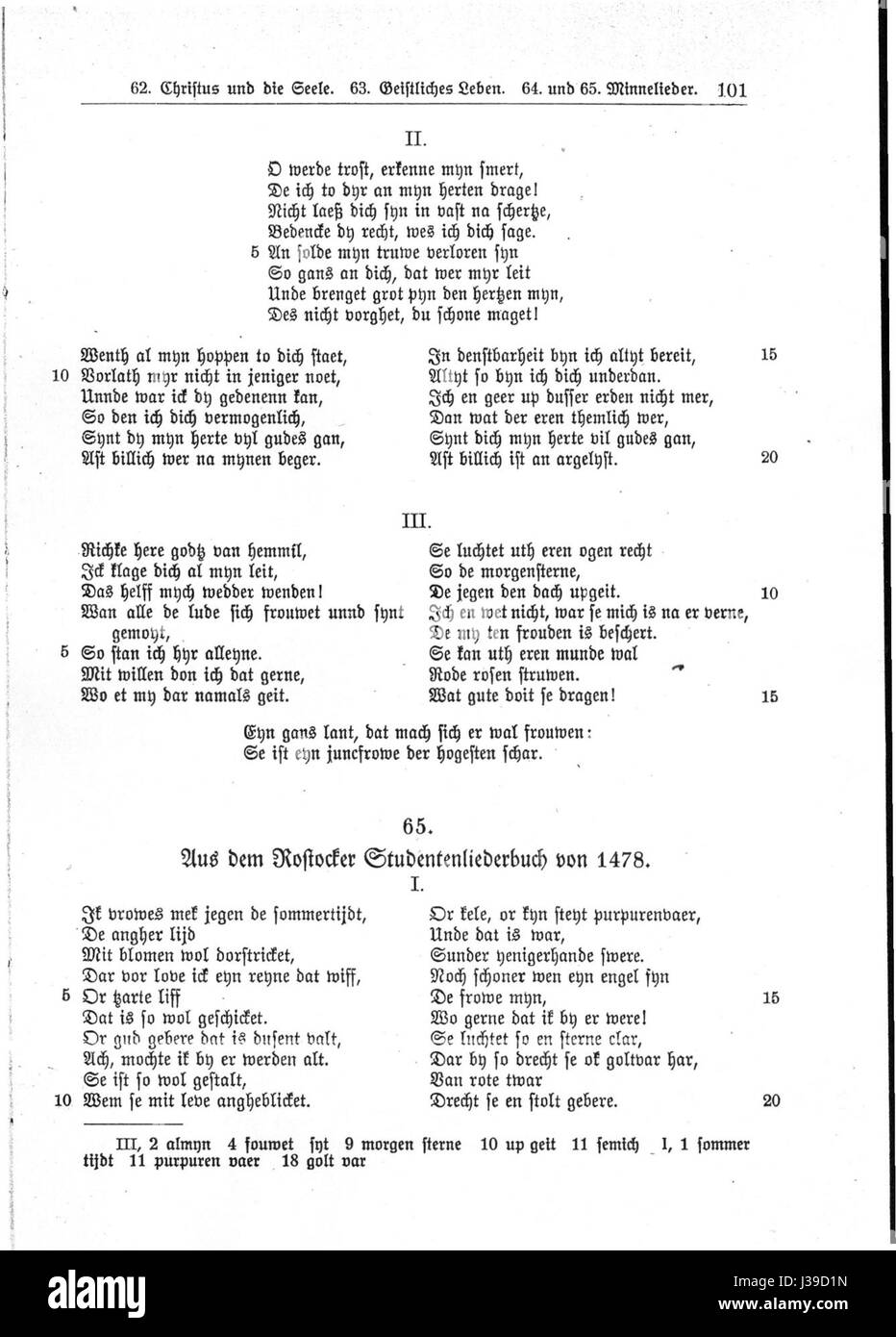 De mittelniedertdeutsches lesebuch 101 refers to a text from the Middle ...