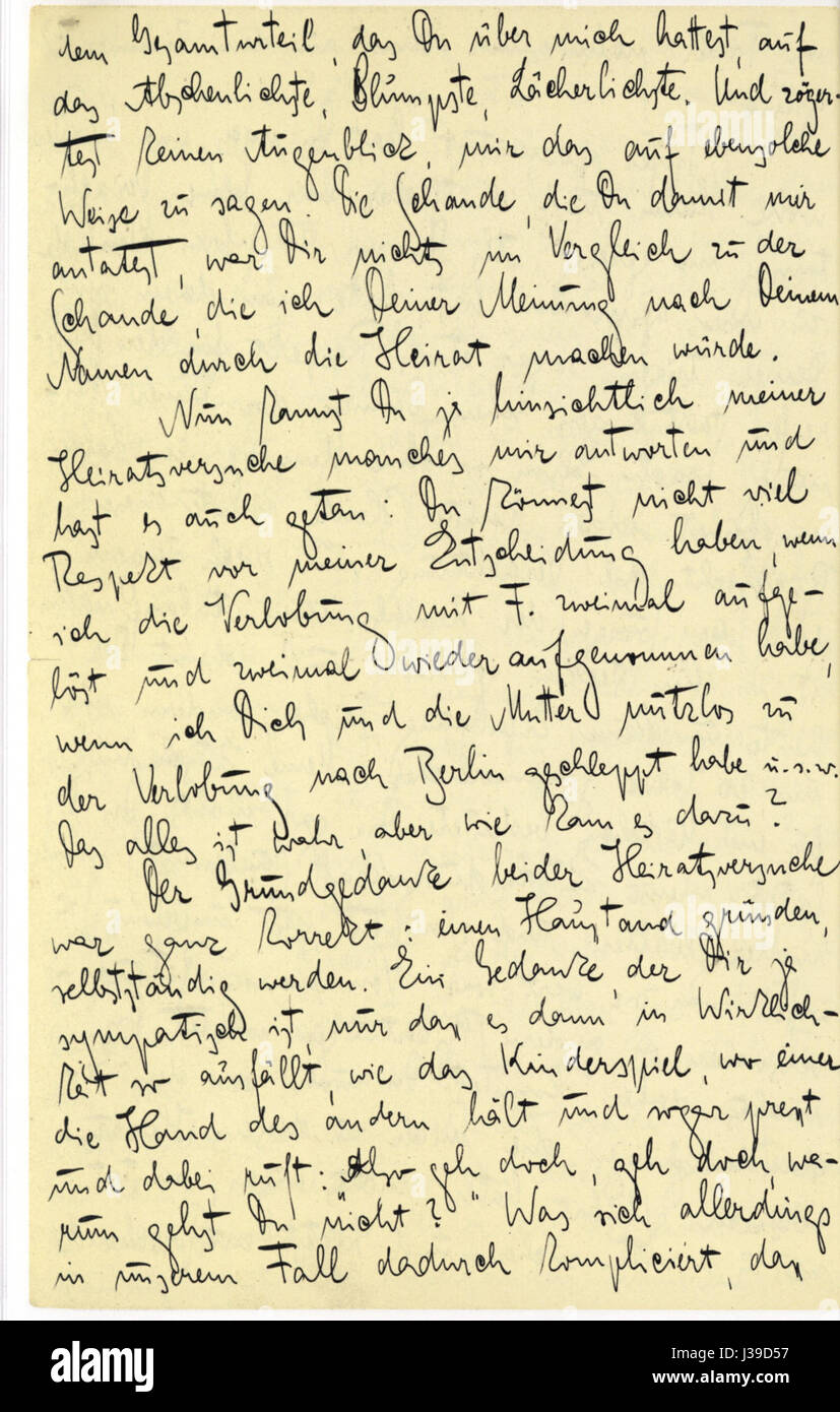 This image is associated with Franz Kafka's famous letter to his father ...