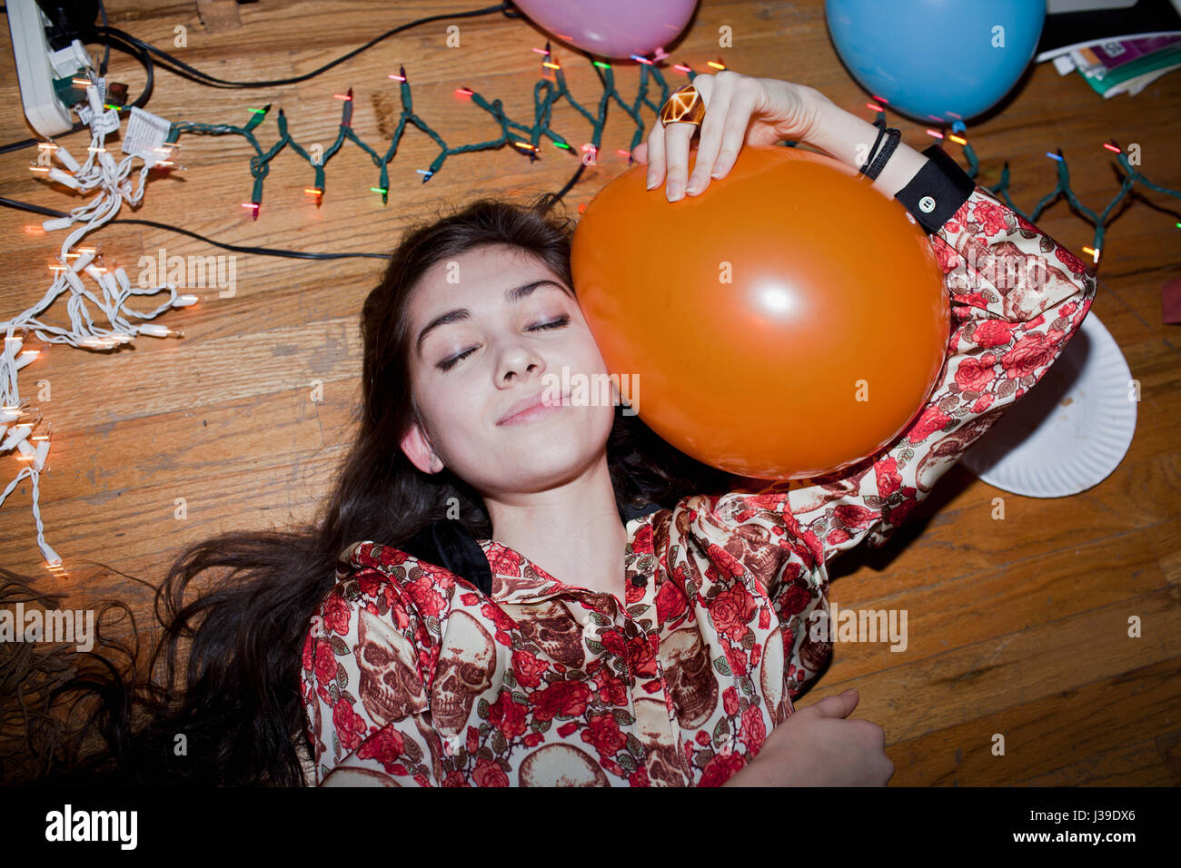Young woman at a party Stock Photo - Alamy