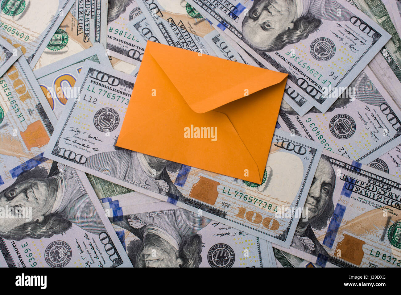 Banknote bundle of US dollar Stock Photo - Alamy