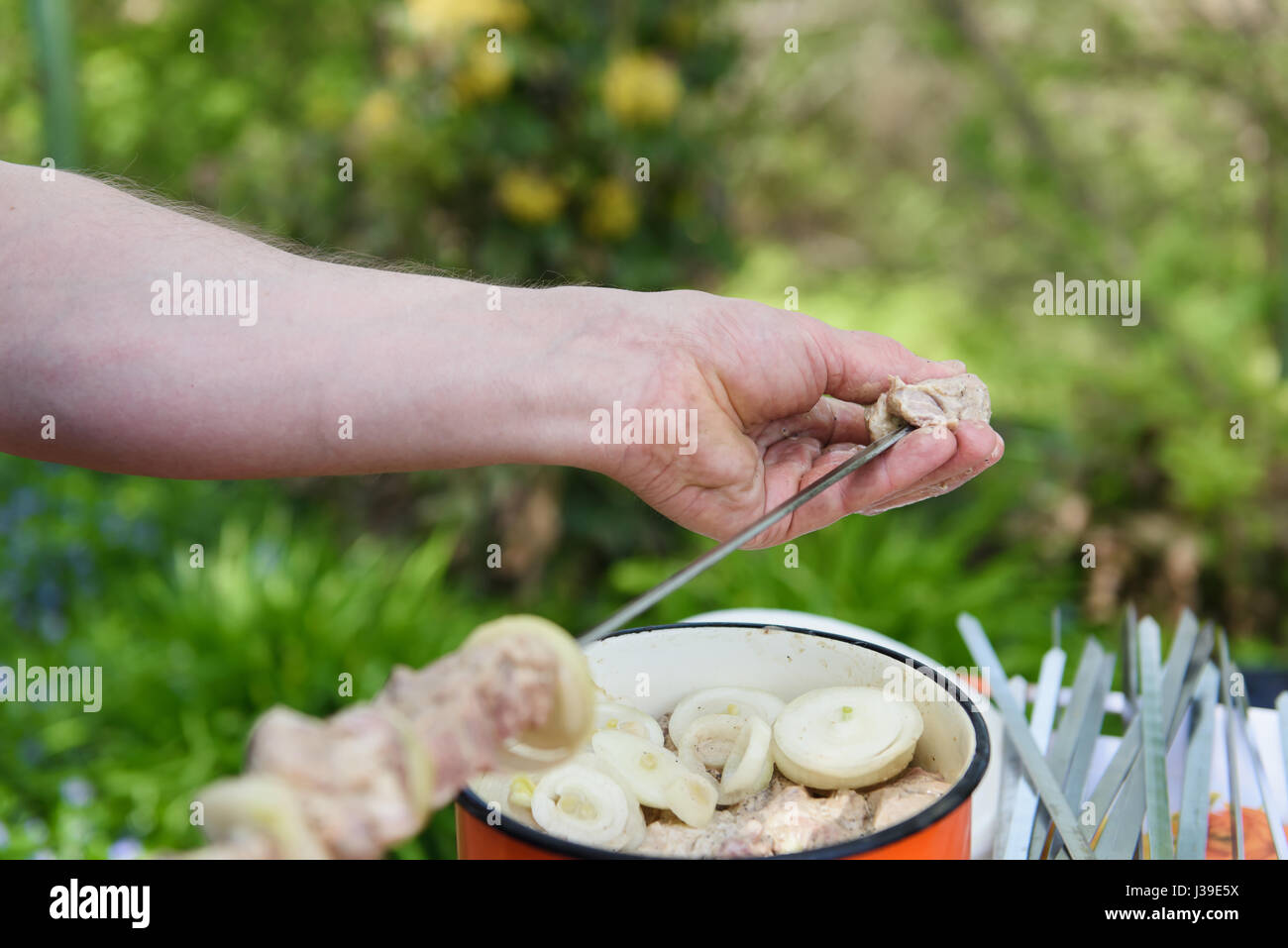 Muscle meat man hi-res stock photography and images - Alamy