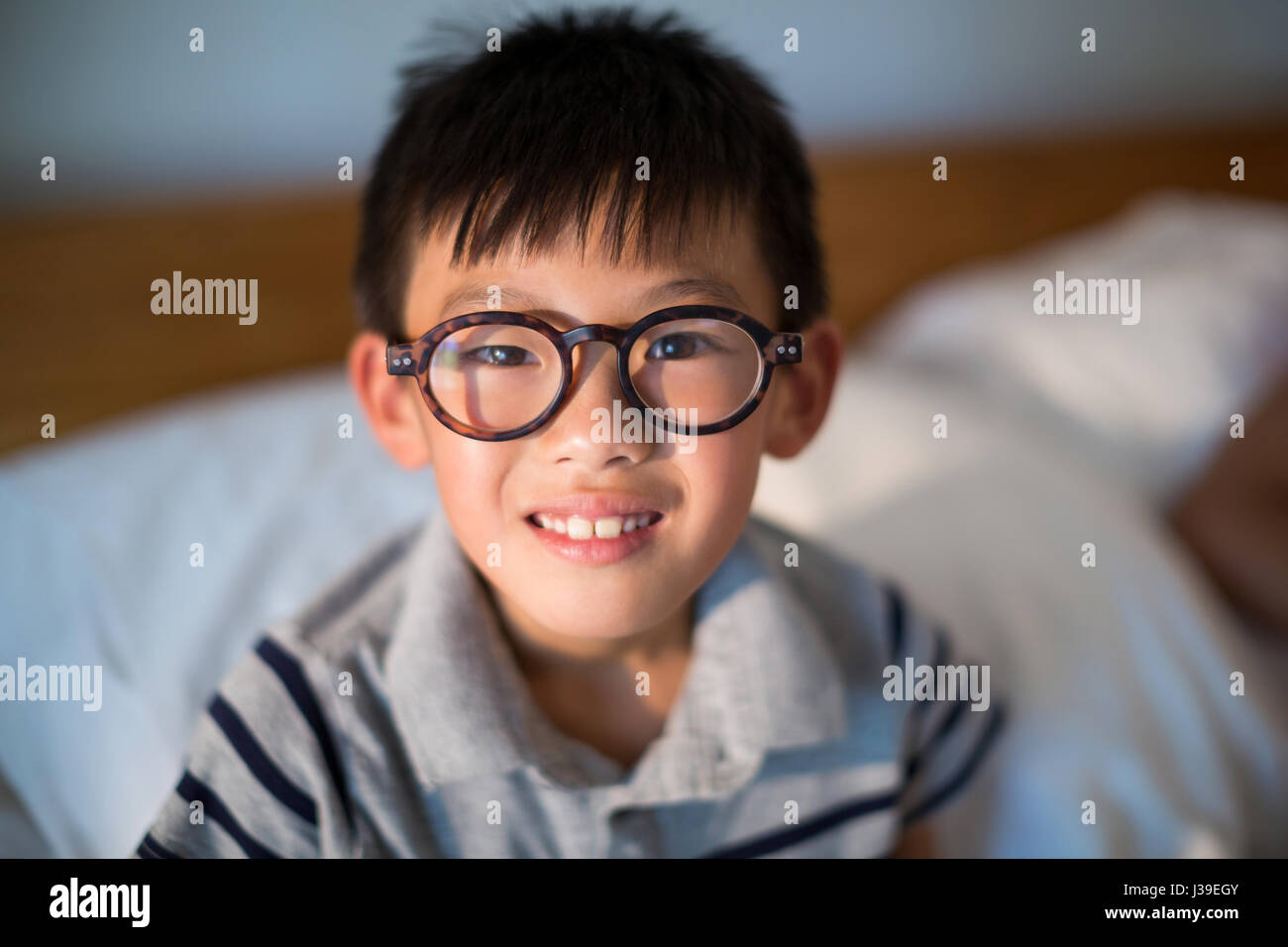 Boy up spectacles hi-res stock photography and images - Alamy