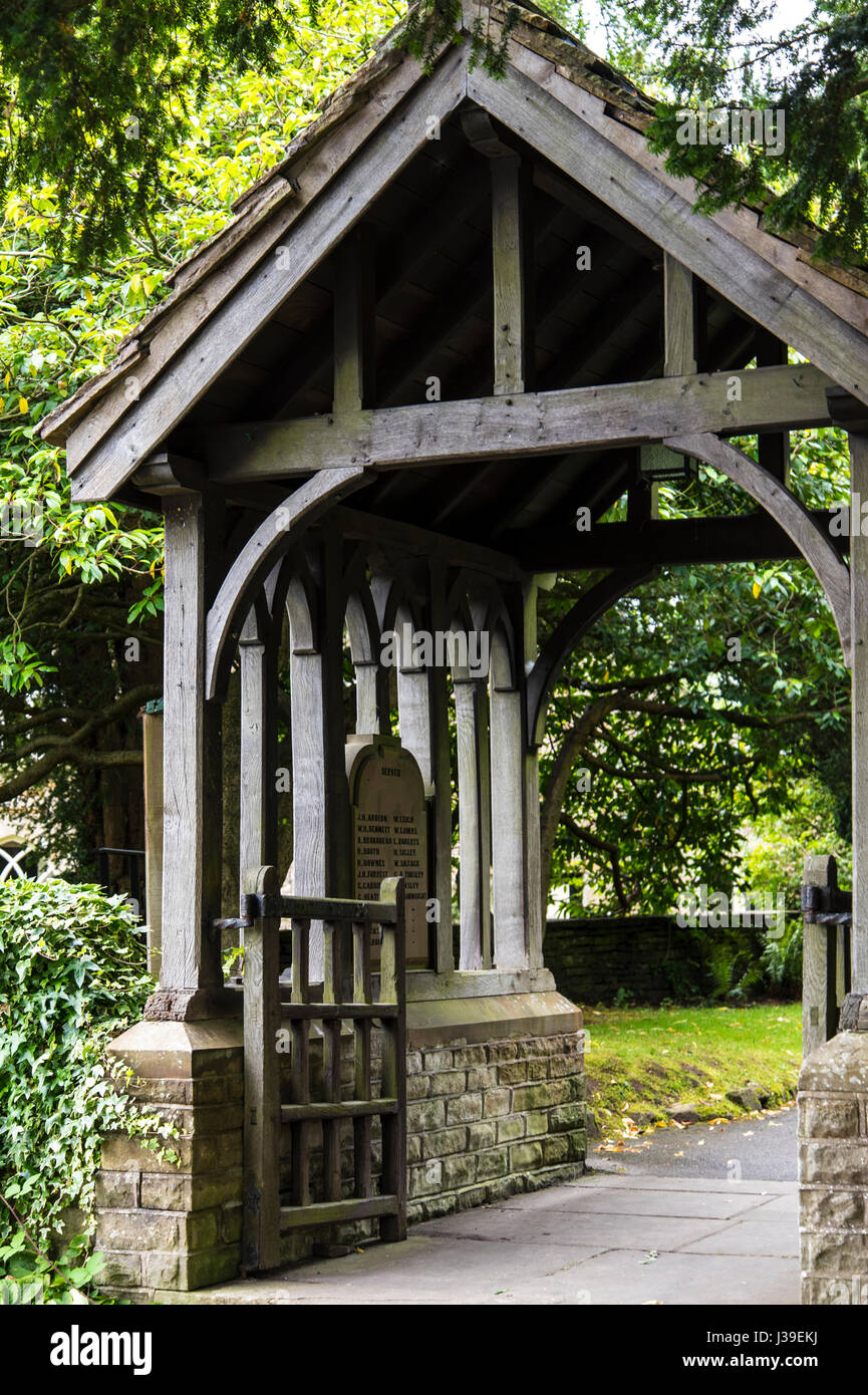 St Christopher`s Church is in the small village of Pott Shrigley ...