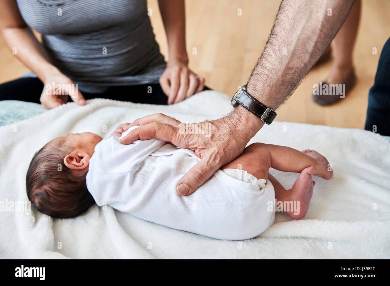 HOME CONSULTATION FOR A BABY Stock Photo - Alamy