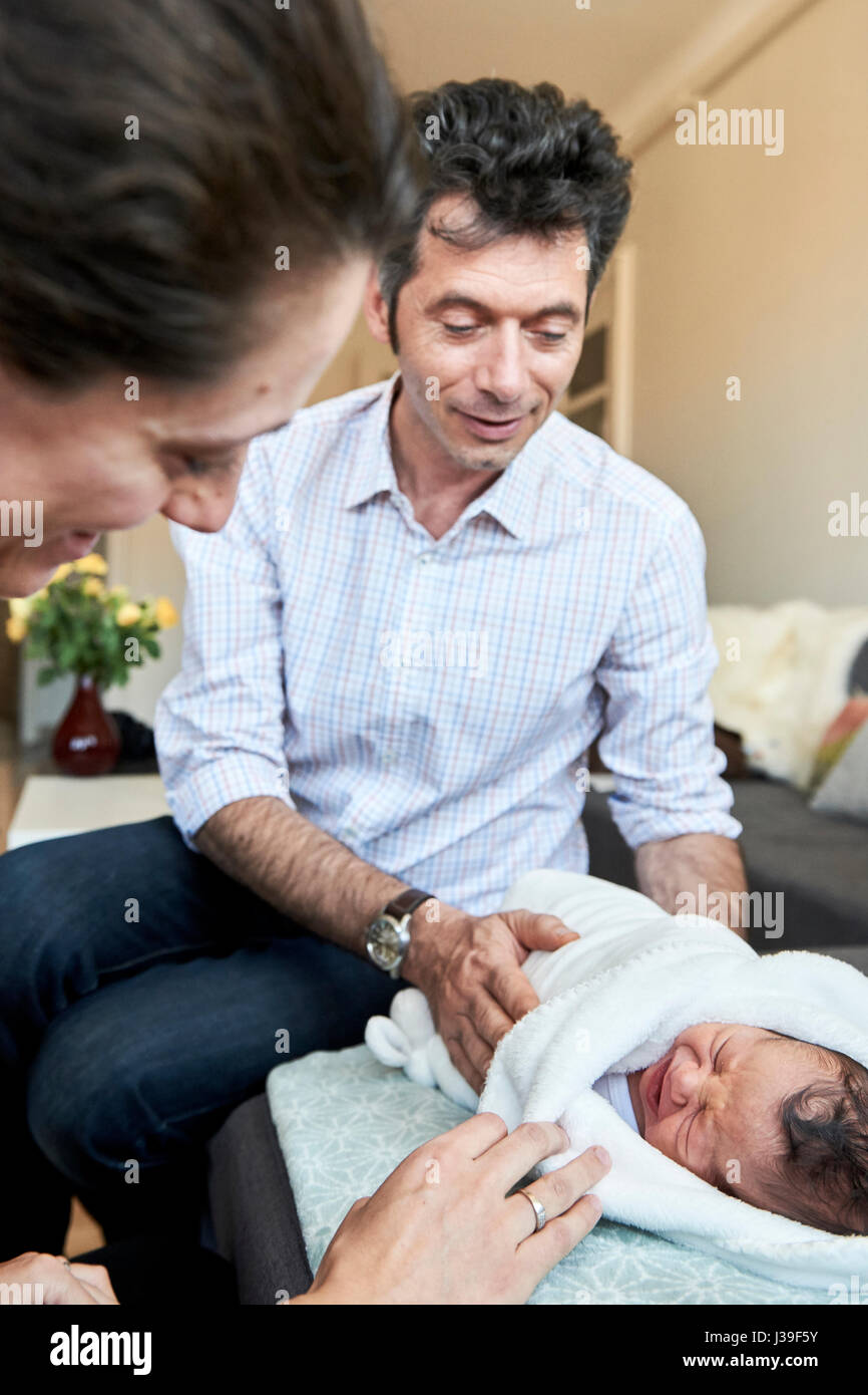 HOME CONSULTATION FOR A BABY Stock Photo - Alamy