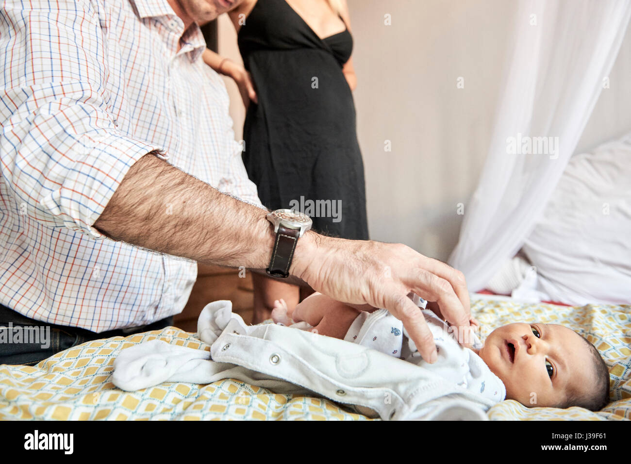 HOME CONSULTATION FOR A BABY Stock Photo - Alamy