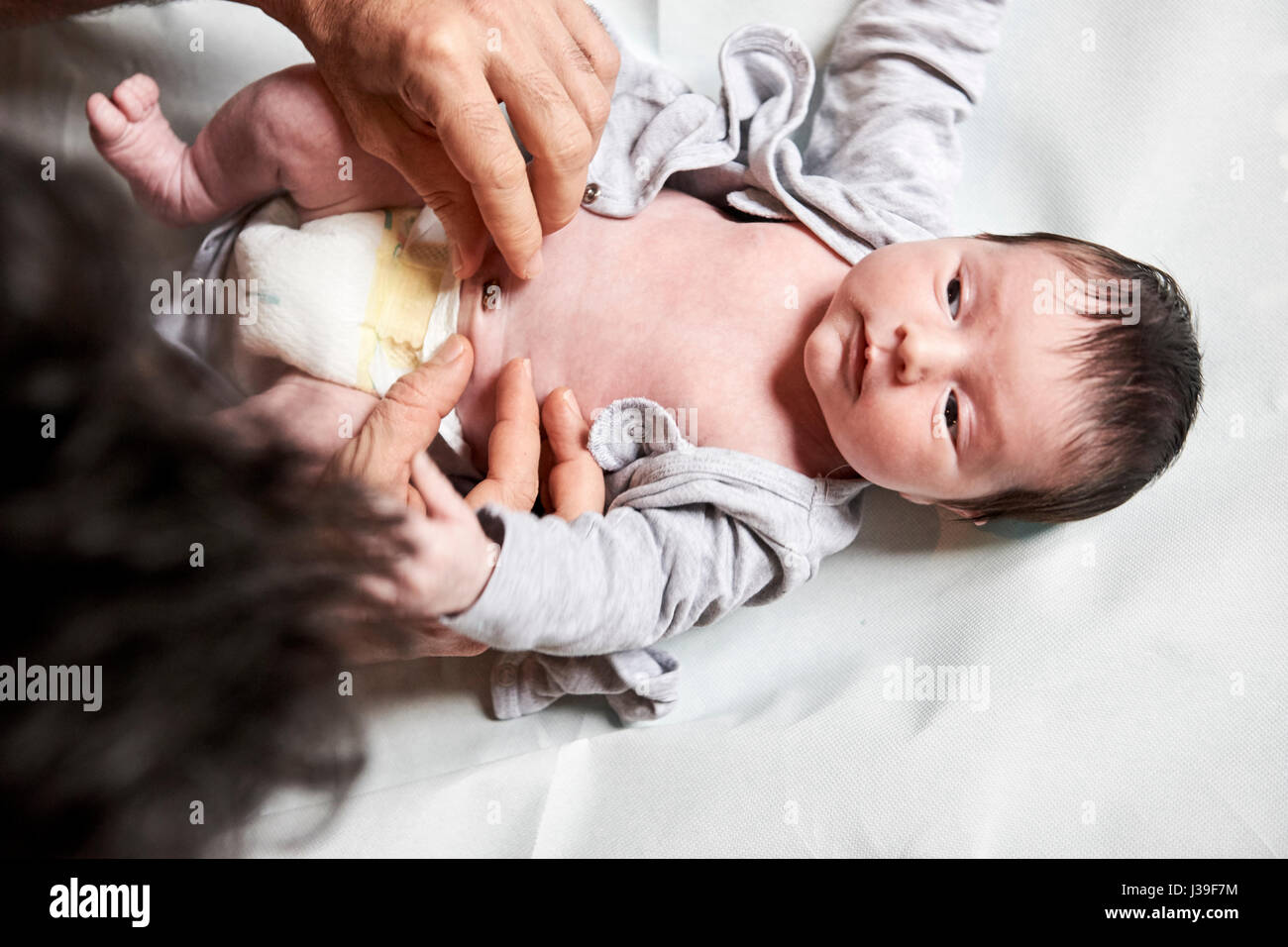 Midwife baby examinations hi-res stock photography and images - Alamy