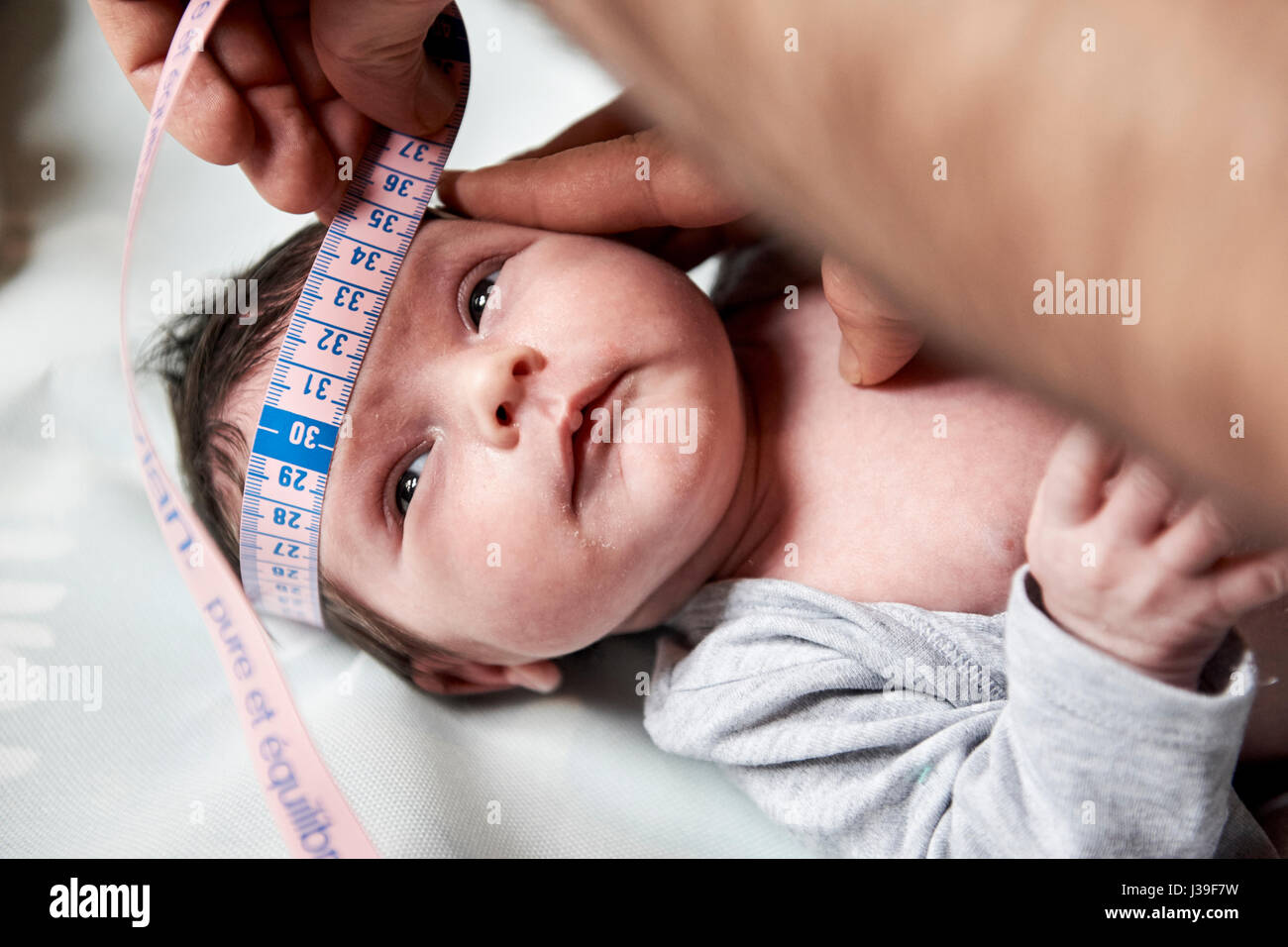 Baby head measuring hi-res stock photography and images - Alamy