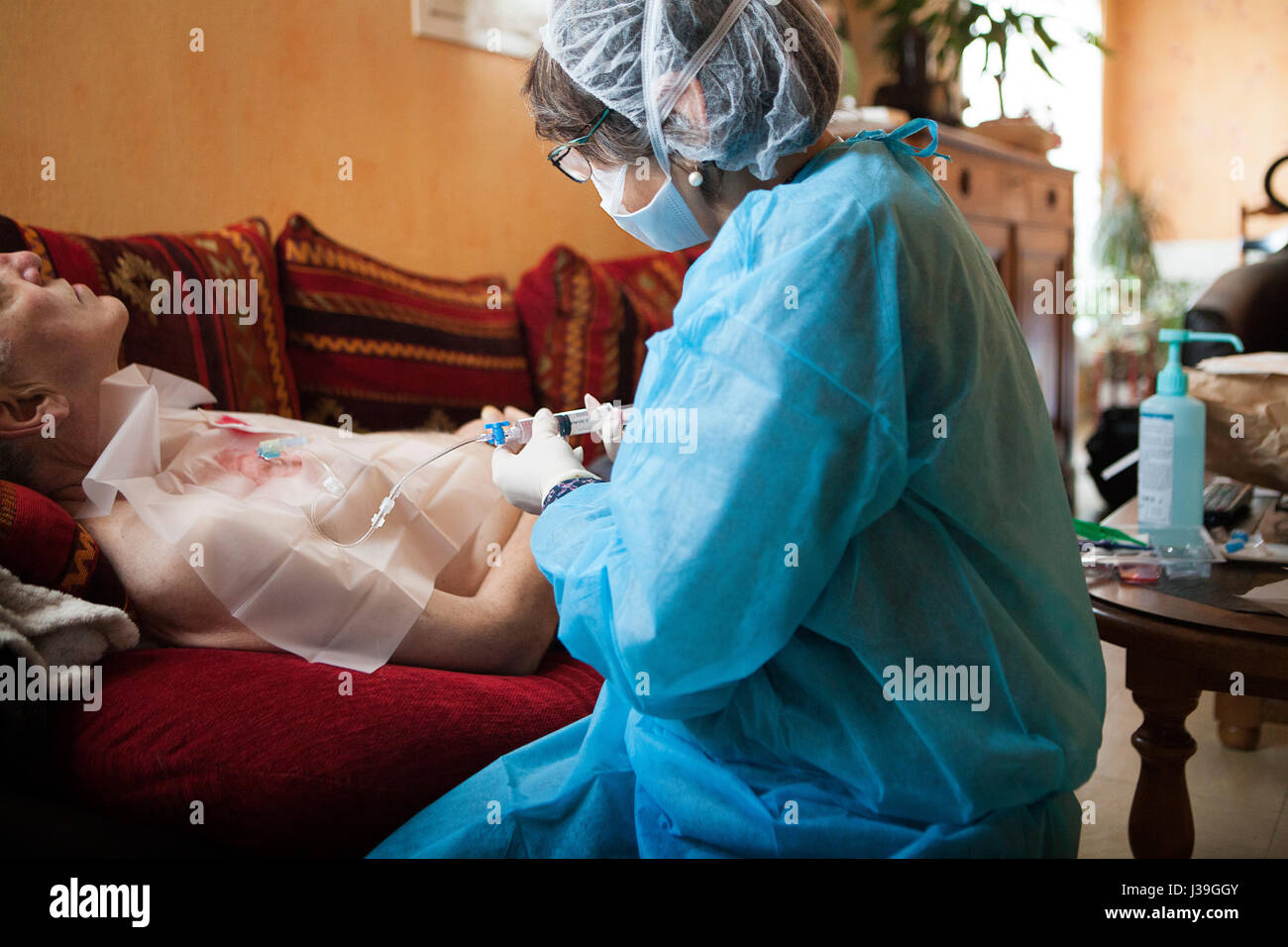 Home infusion therapy hi-res stock photography and images - Alamy