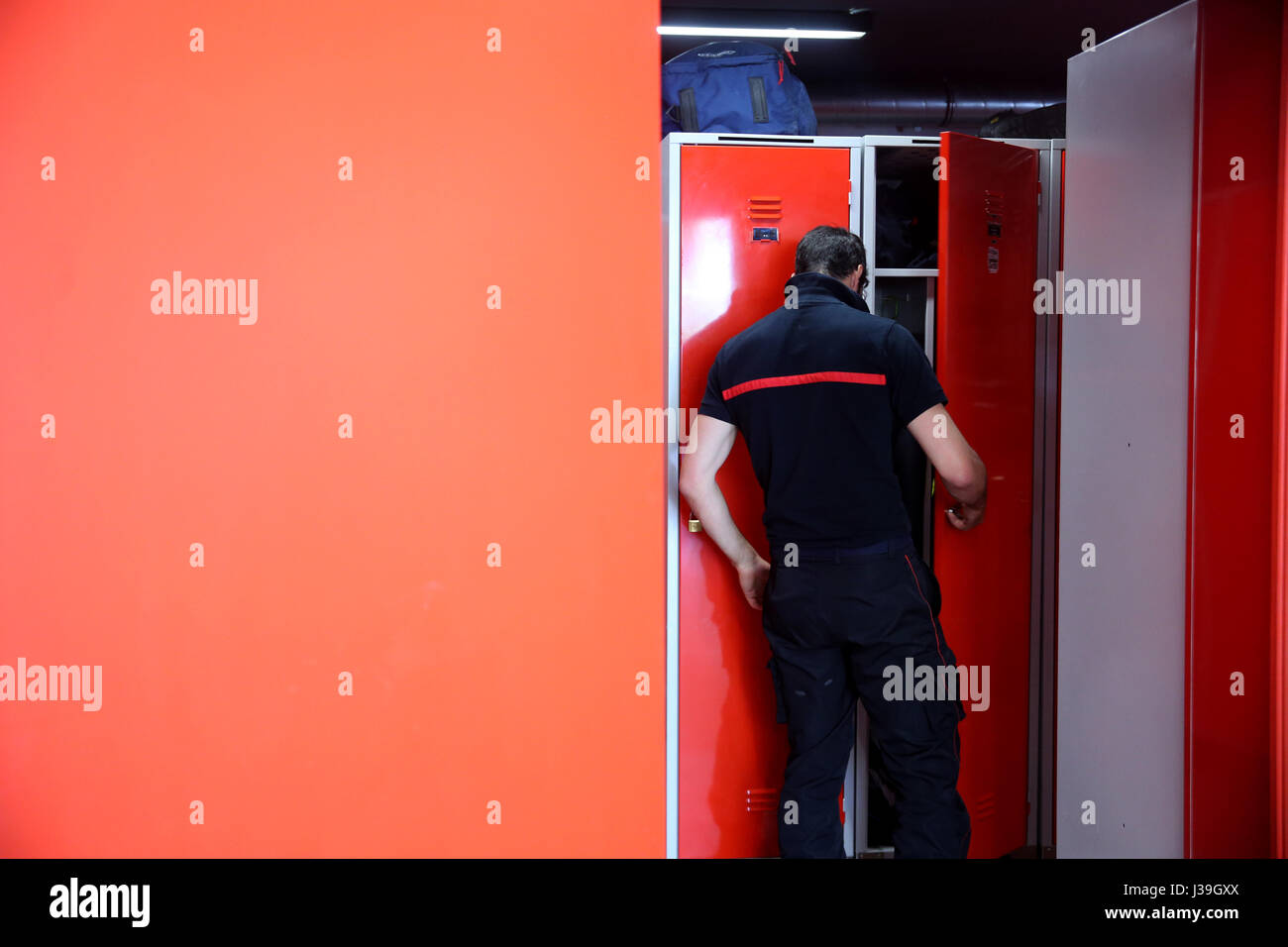 Firehouse interior hi-res stock photography and images - Alamy
