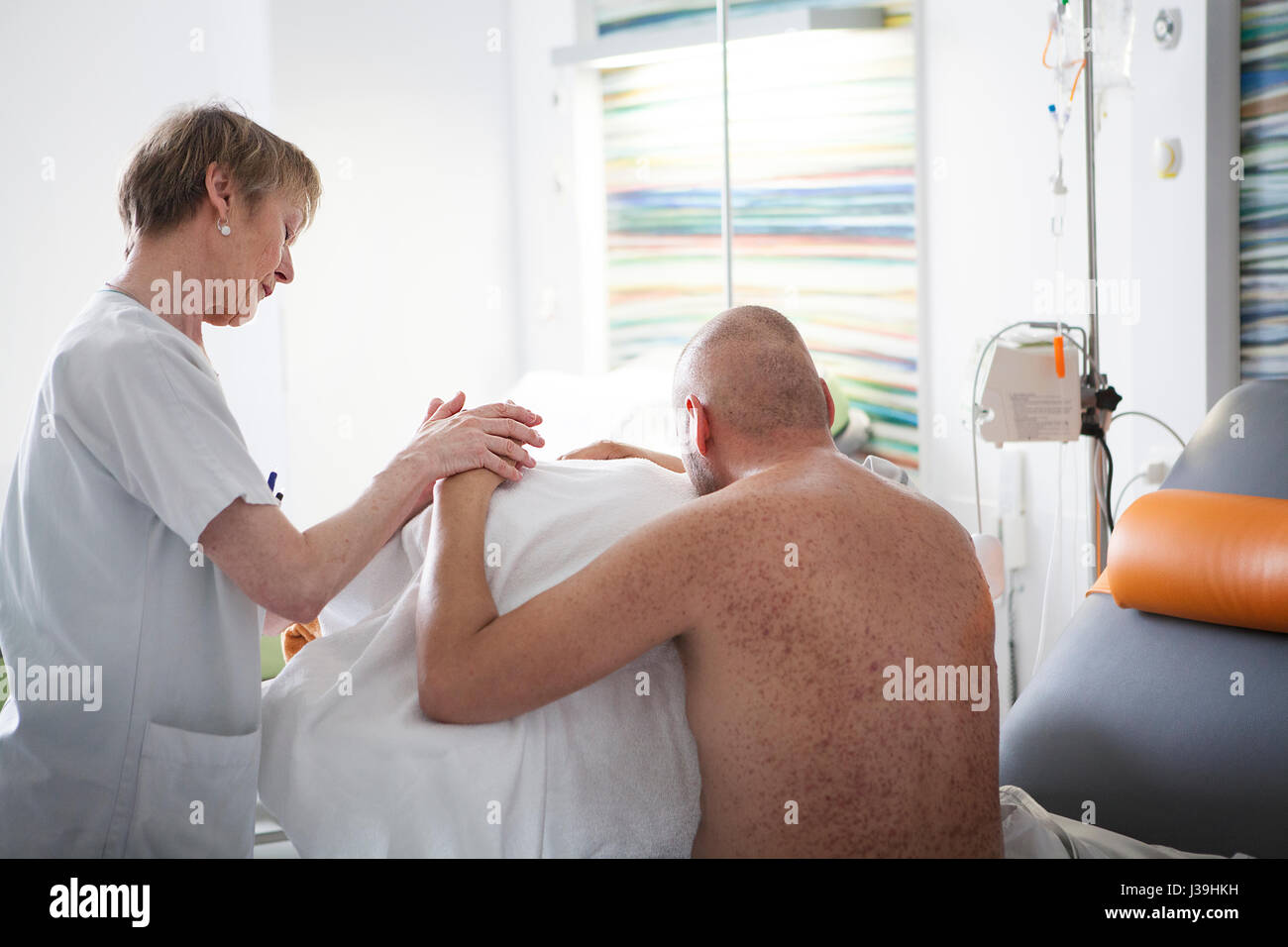 Nurse patient touch hi-res stock photography and images - Alamy