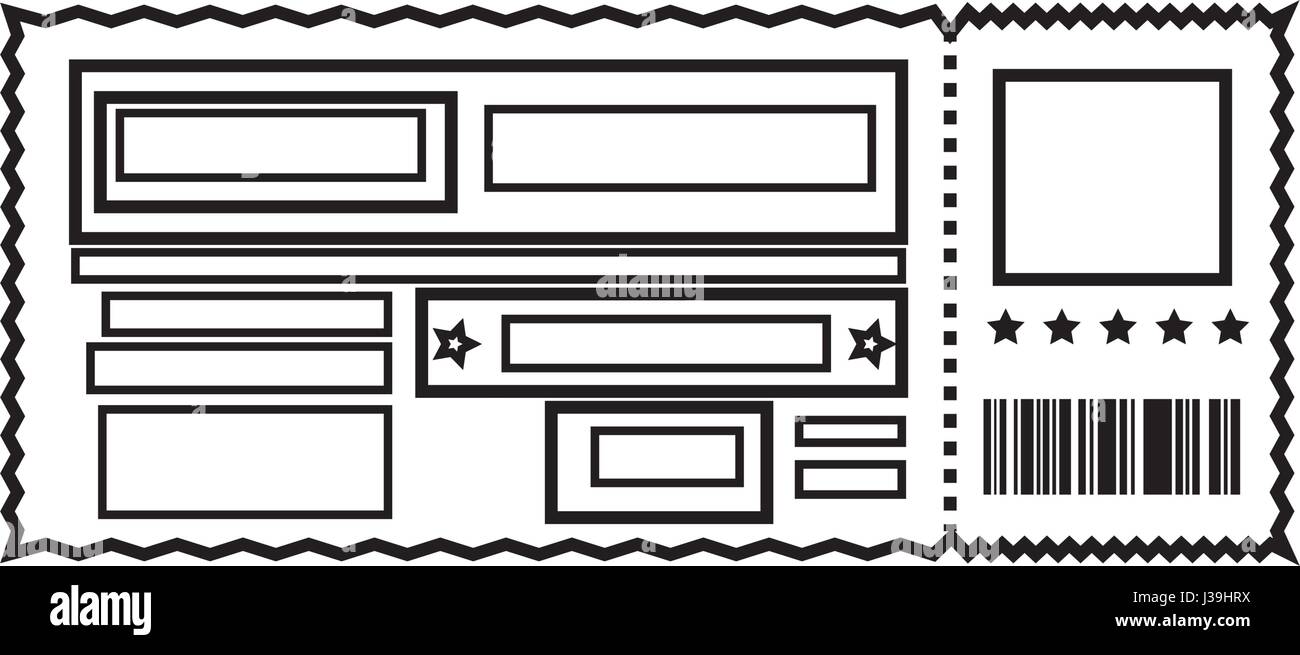 Entrance ticket paper Stock Vector Image & Art - Alamy