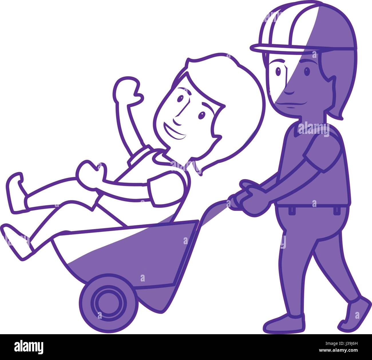Business cartoon having fun work hi-res stock photography and images ...