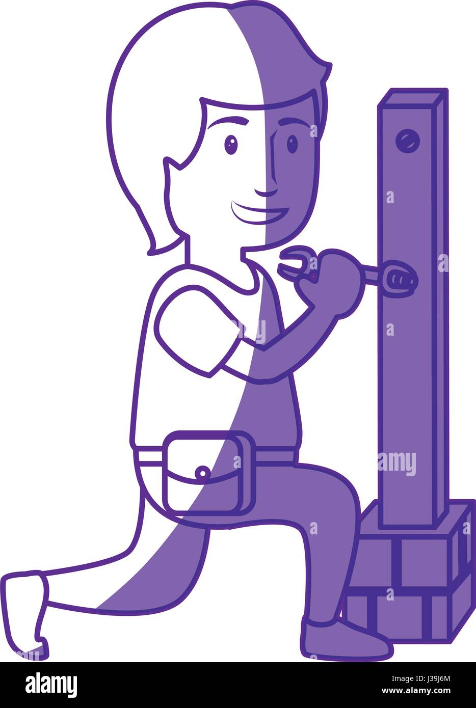 Worker man cartoon Stock Vector Image & Art - Alamy