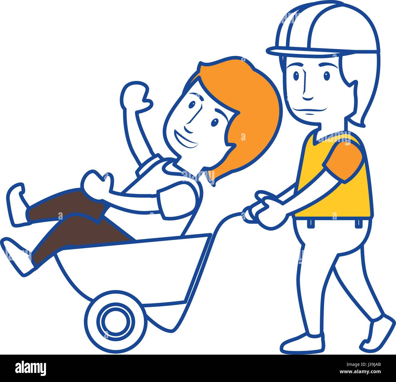 Workers having fun Stock Vector Image & Art - Alamy