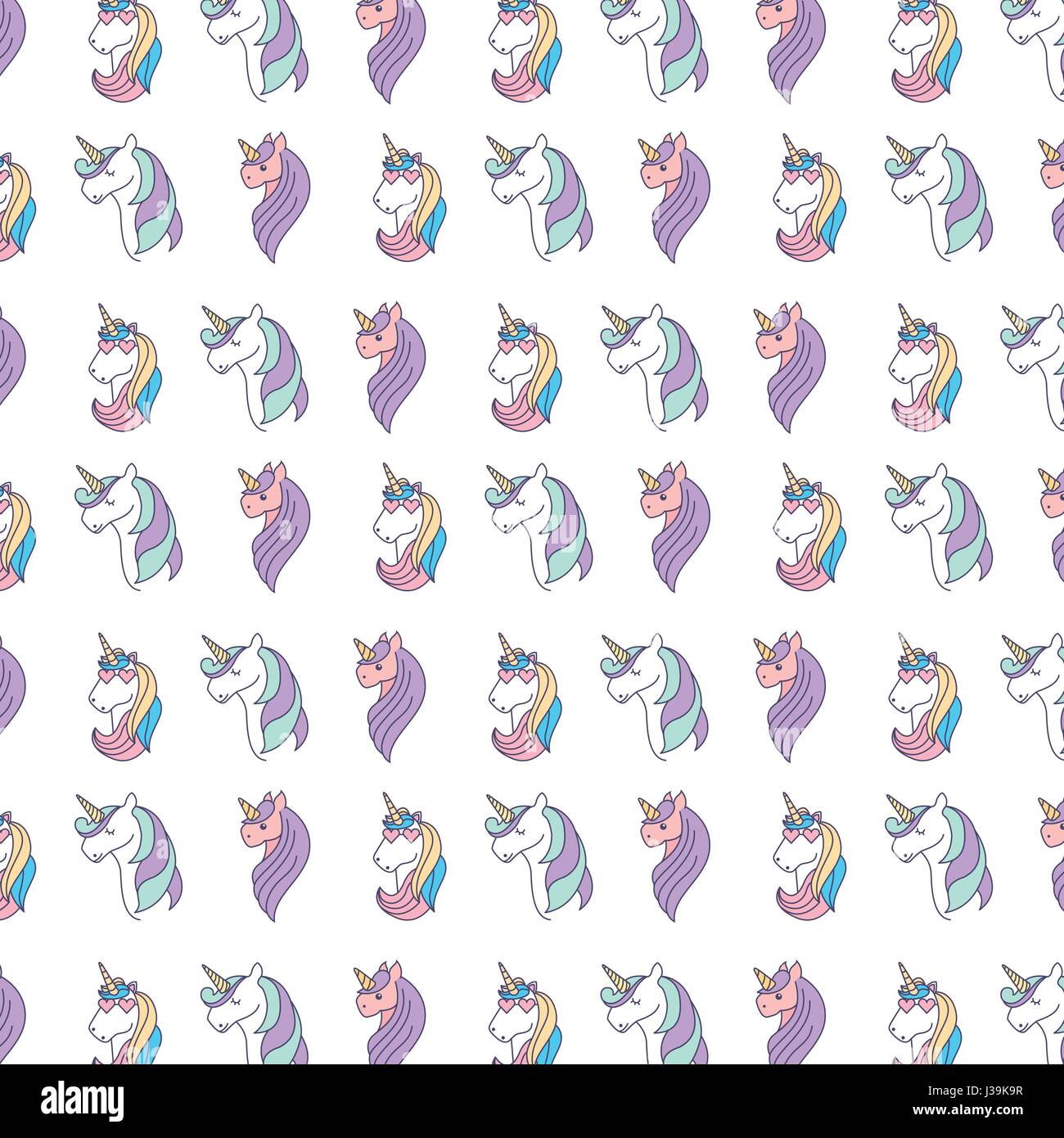 drawing cute set unicorns icon Stock Vector Image & Art - Alamy